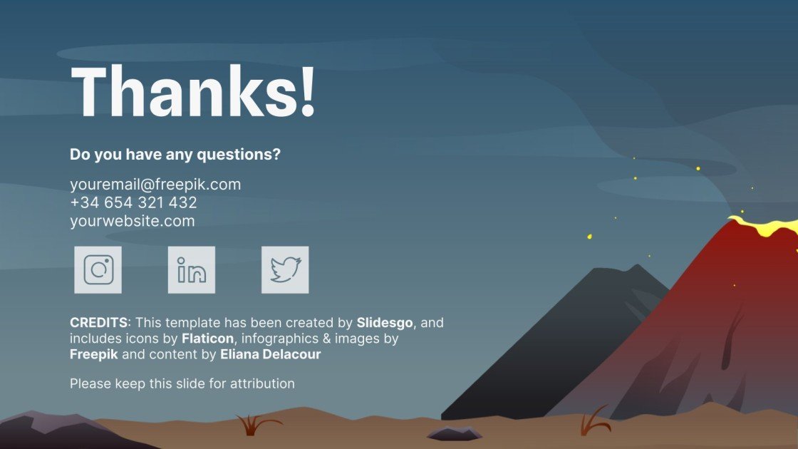 Volcanoes | Google Slides theme and PowerPoint template