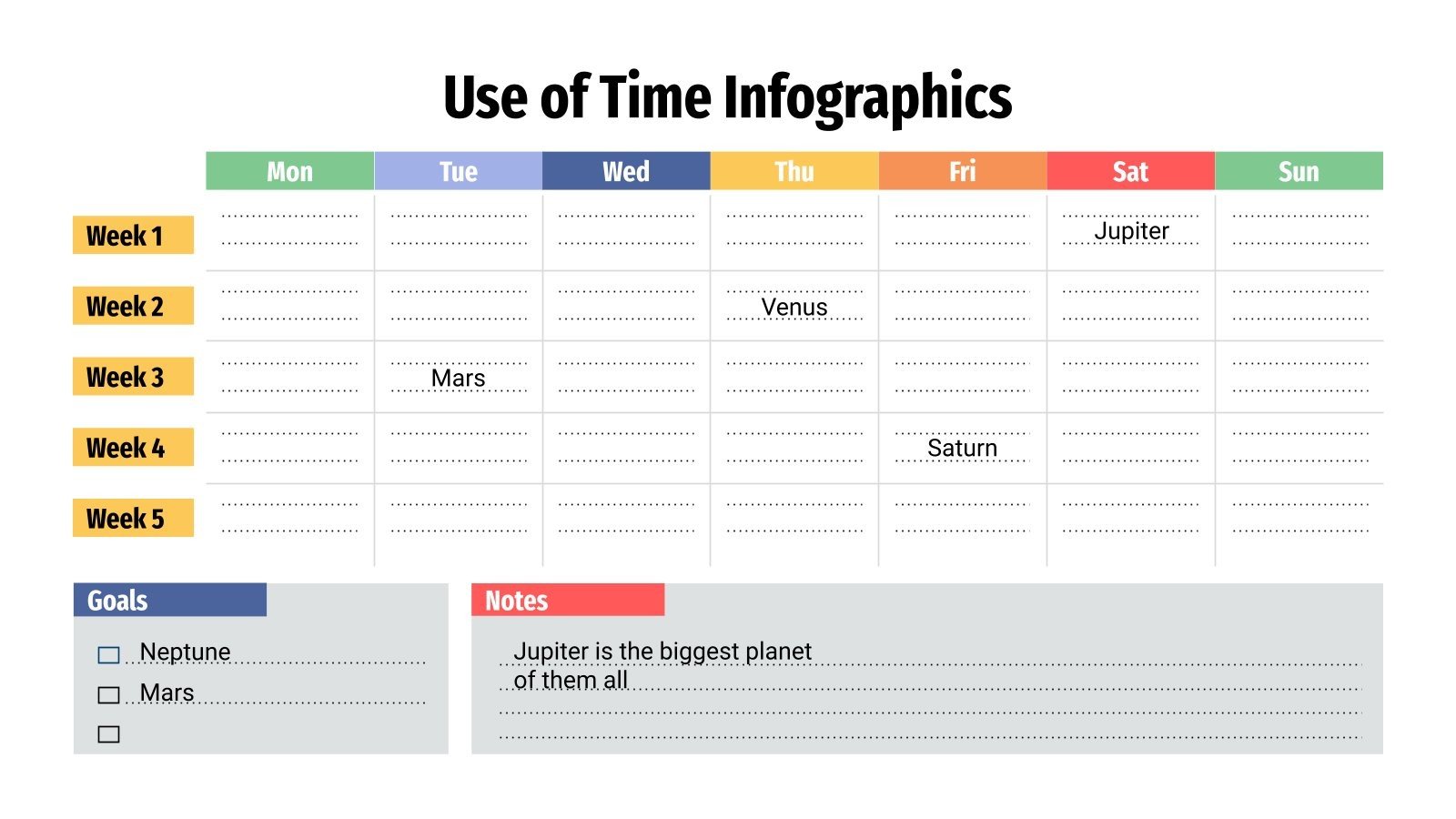 Infografías de uso del tiempo | Tema de Google Slides y PPT