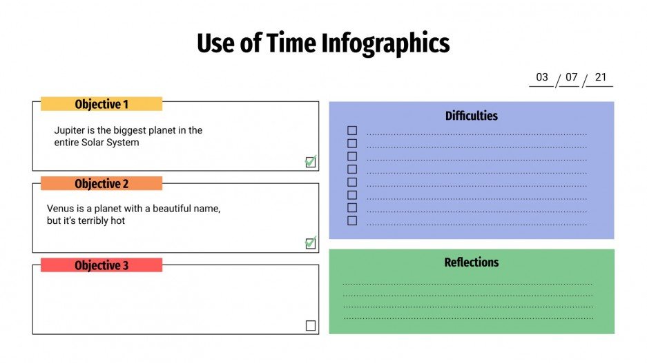 Infografías de uso del tiempo | Tema de Google Slides y PPT