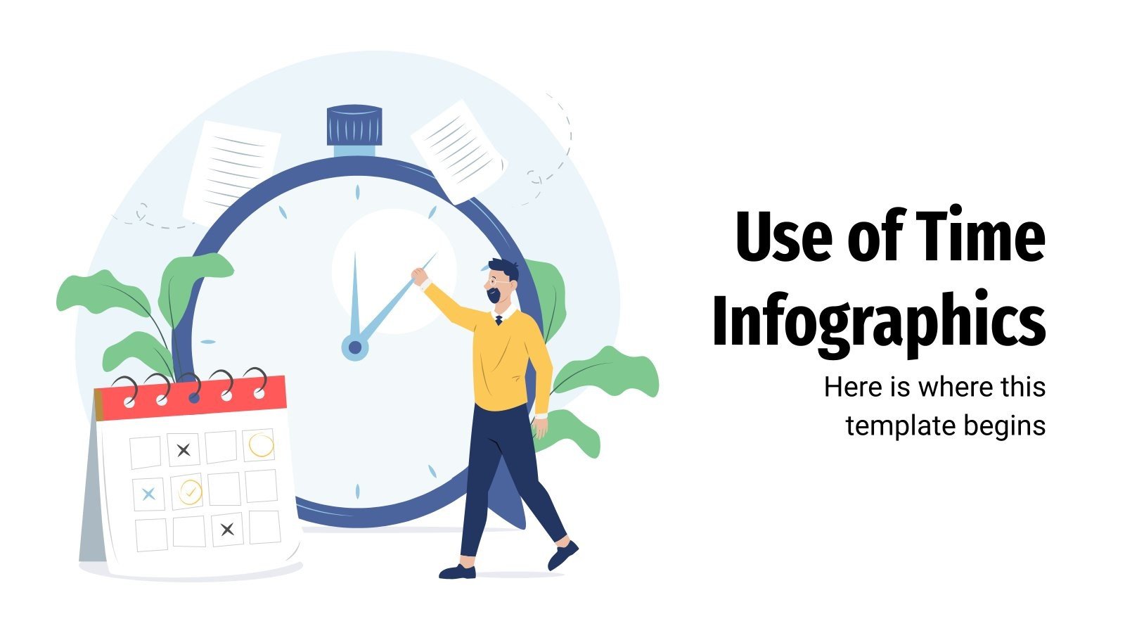 Modelos grátis sobre o tempo para o Google Slides e PowerPoint
