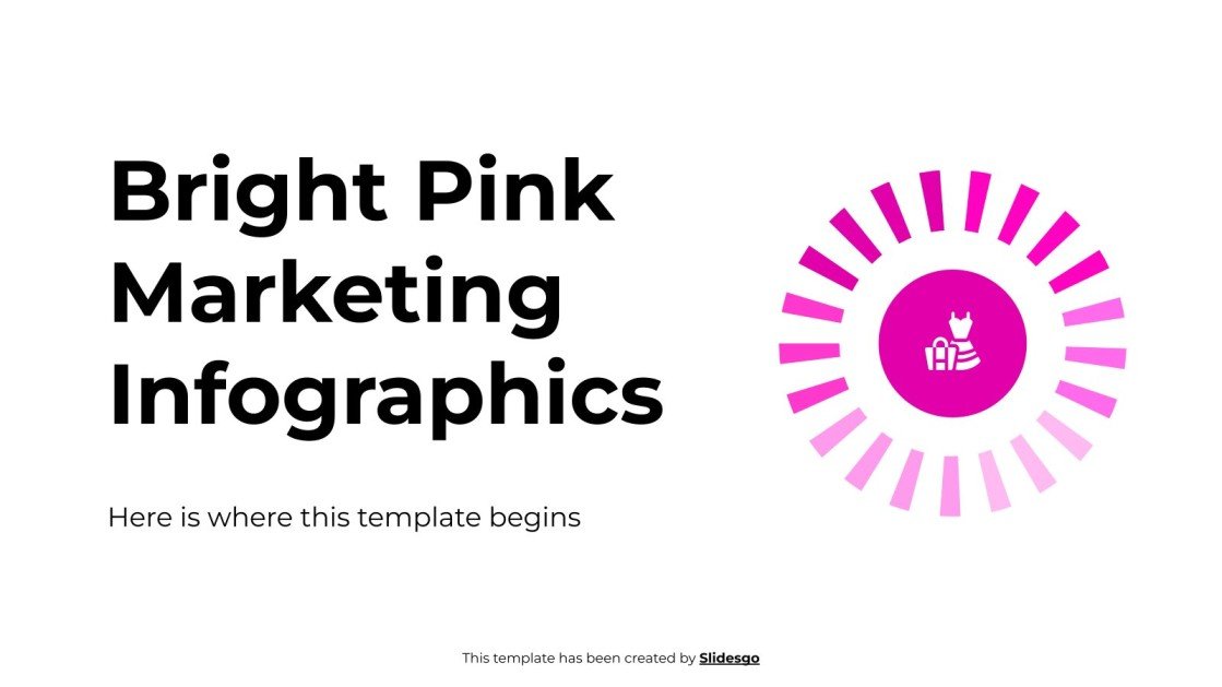 Bright Pink Marketing Infographics | Google Slides & PPT