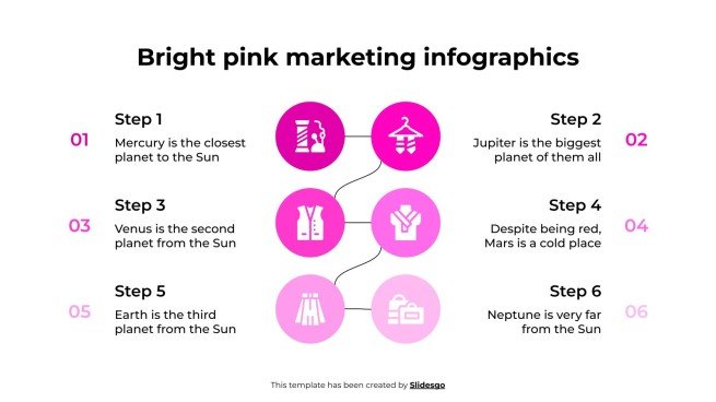 Bright Pink Marketing Infographics | Google Slides & PPT