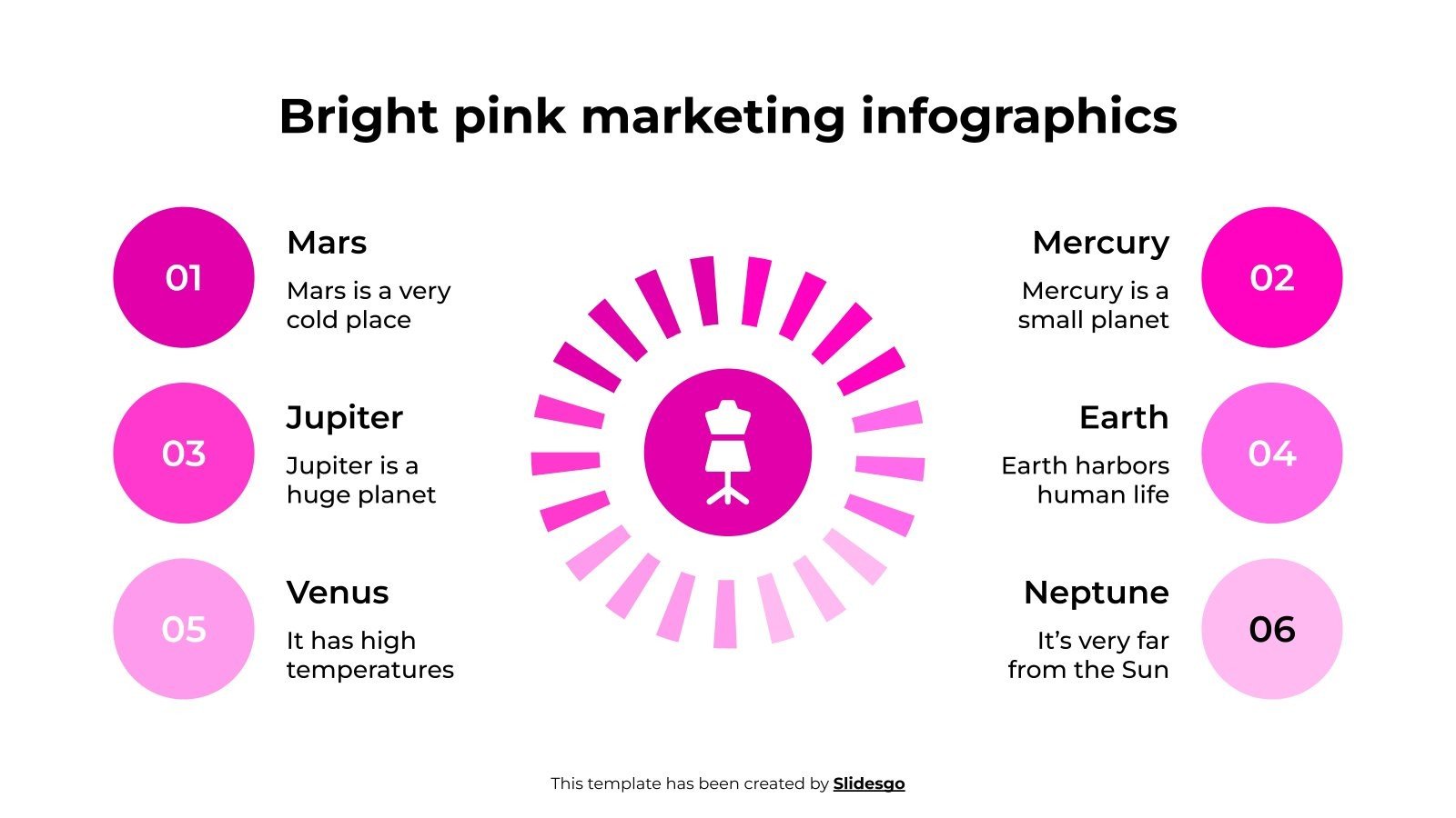 Bright Pink Marketing Infographics | Google Slides & PPT