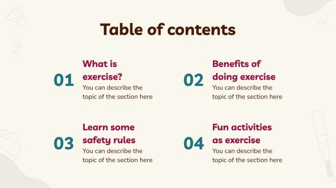 Exercise and Physical Fitness | Google Slides & PPT