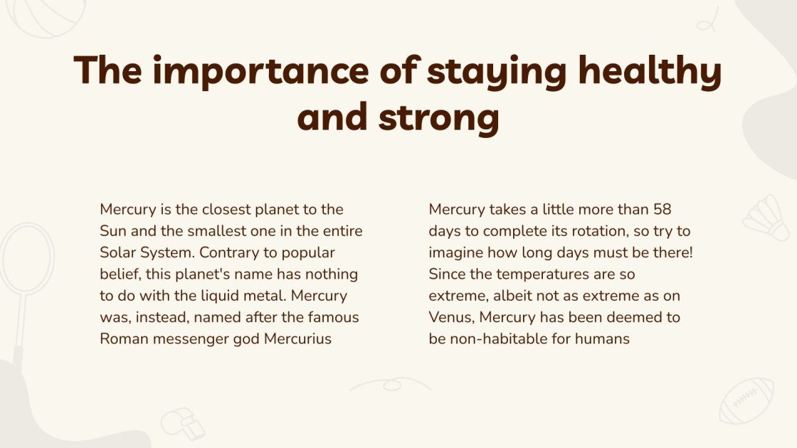 Exercise and Physical Fitness | Google Slides & PPT