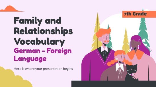 Family and Relationships Vocabulary - German | Google Slides