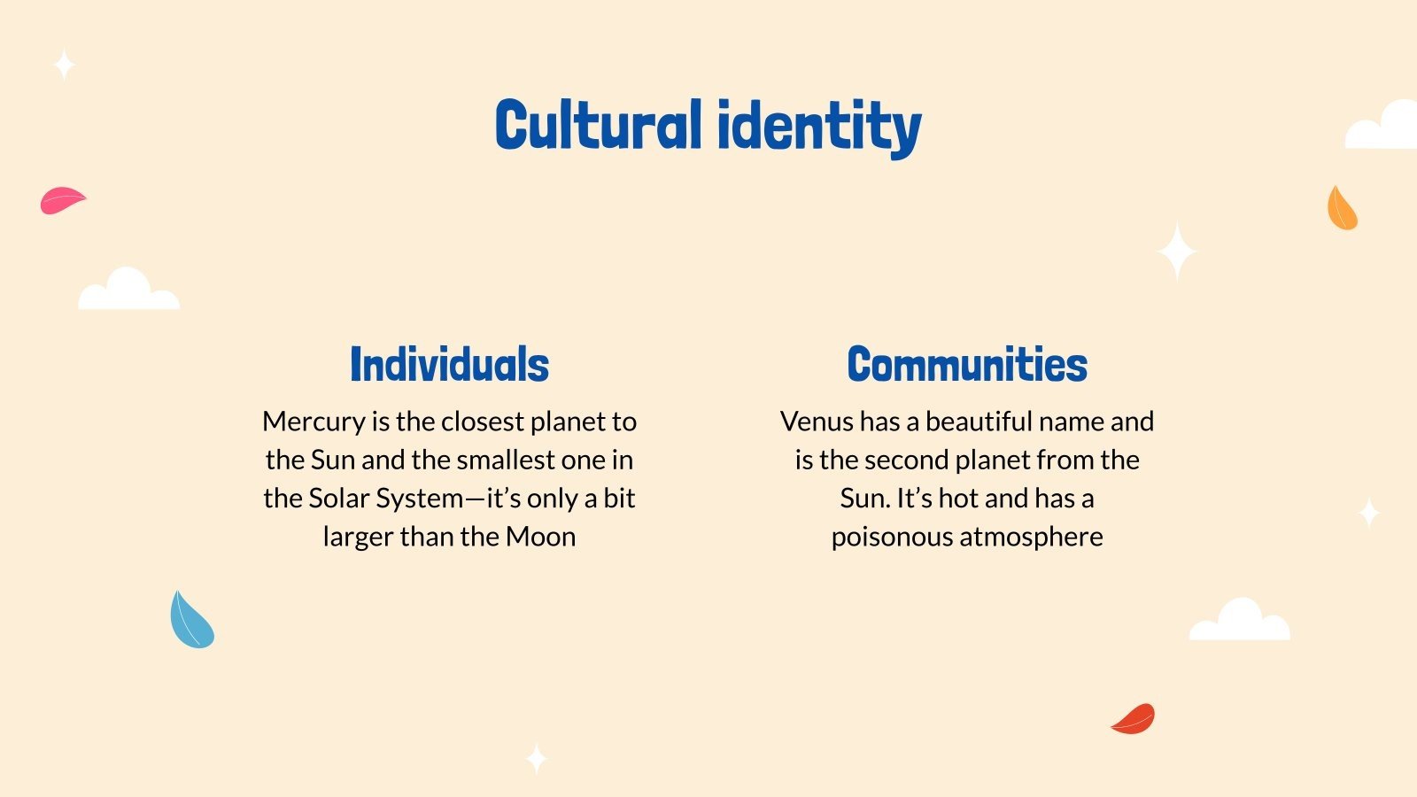 Cultural Diversity and Identity - French - 10th Grade