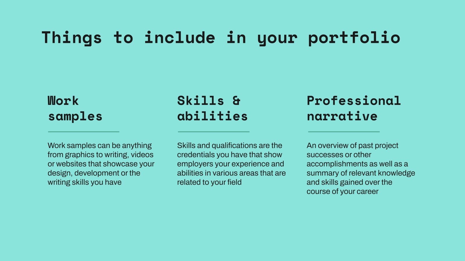 Aquatic Awe Portfolio | Google Slides & PowerPoint