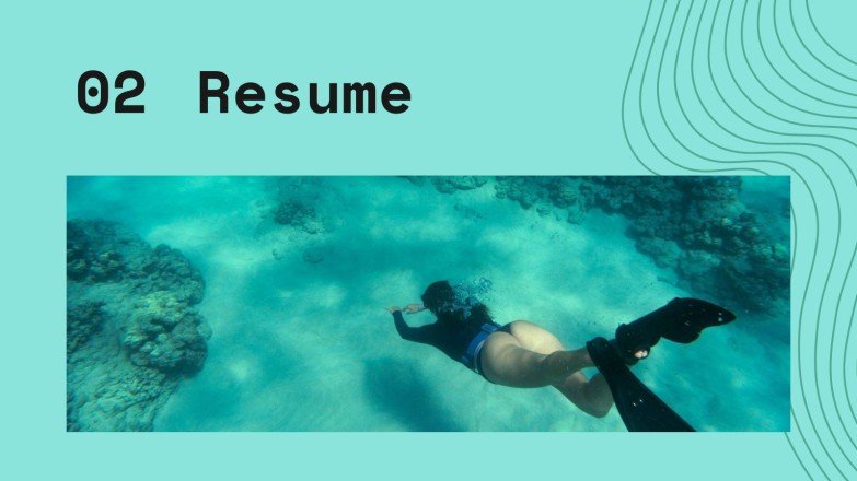 Aquatic Awe Portfolio | Google Slides & PowerPoint