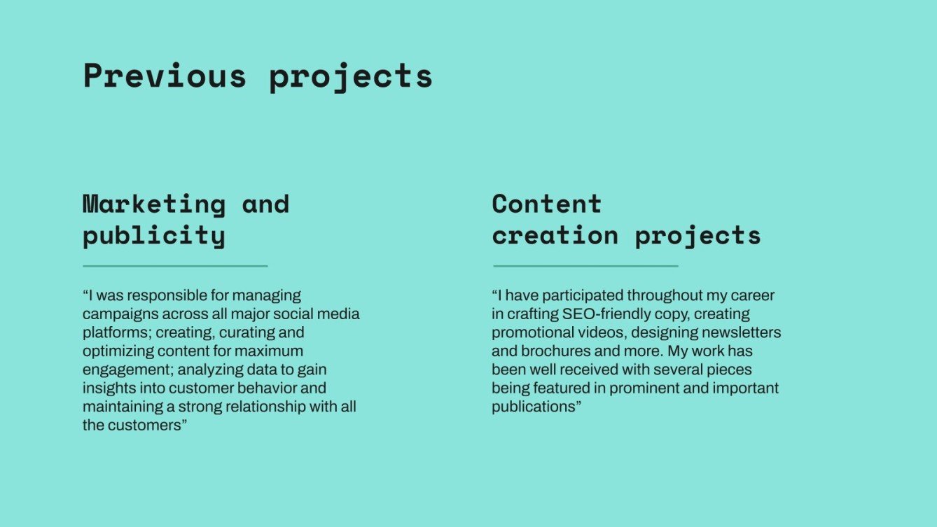 Aquatic Awe Portfolio | Google Slides & PowerPoint