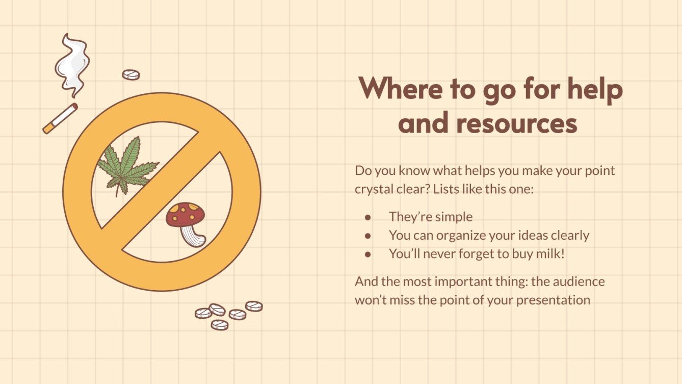 Substance Abuse and Addiction Prevention | Google Slides