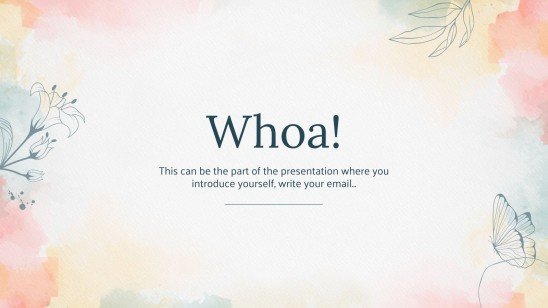 Delicate and Elegant Watercolor Theme | Google Slides & PPT