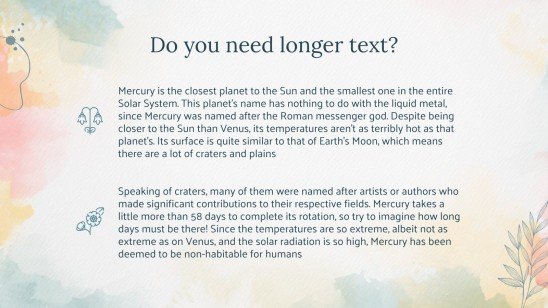 Delicate and Elegant Watercolor Theme | Google Slides & PPT