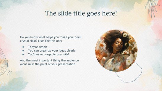 Delicate and Elegant Watercolor Theme | Google Slides & PPT