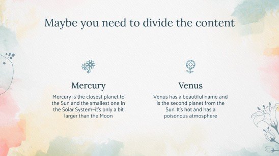 Delicate and Elegant Watercolor Theme | Google Slides & PPT