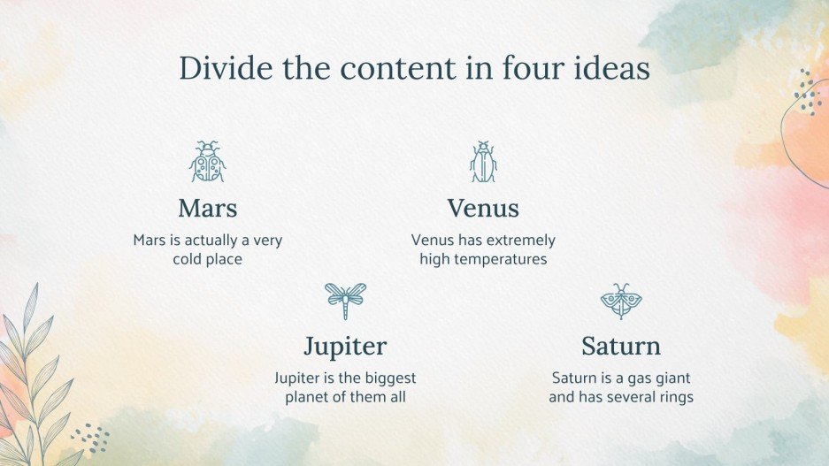 Delicate and Elegant Watercolor Theme | Google Slides & PPT