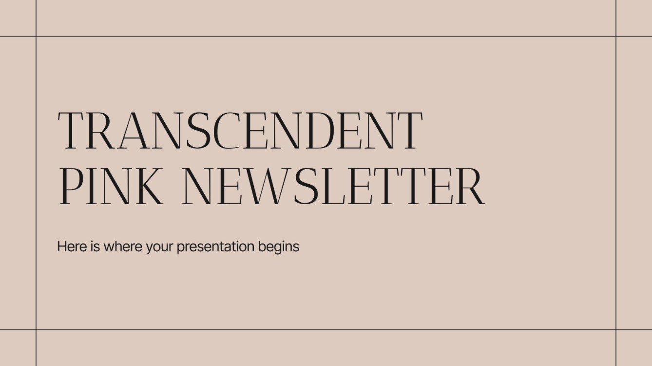 Newsletter de color Transcendent Pink | Google Slides y PPT
