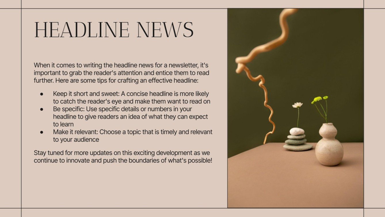 Newsletter de color Transcendent Pink | Google Slides y PPT