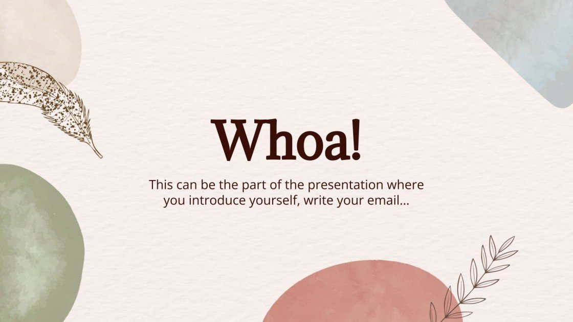 Boho Watercolor Aesthetic Theme | Google Slides & PPT