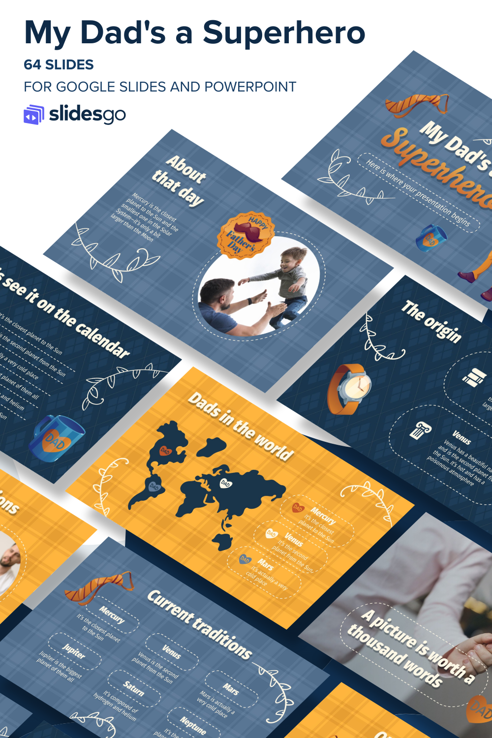 My Dad's a Superhero | Google Slides & PowerPoint