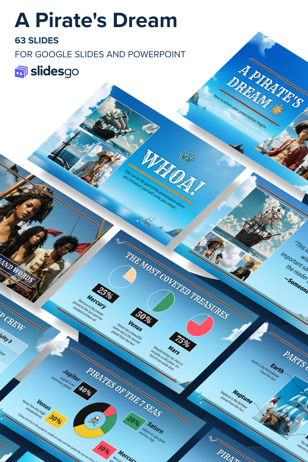 A Pirate's Dream | Google Slides & PowerPoint template