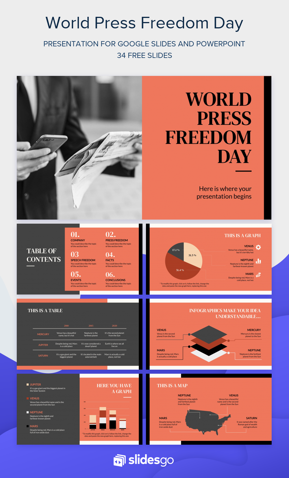 World Press Freedom Day | Google Slides & PowerPoint template