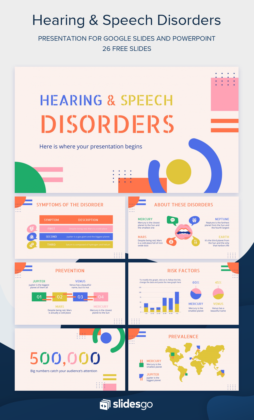 Hearing & Speech Disorders | Google Slides & PPT theme