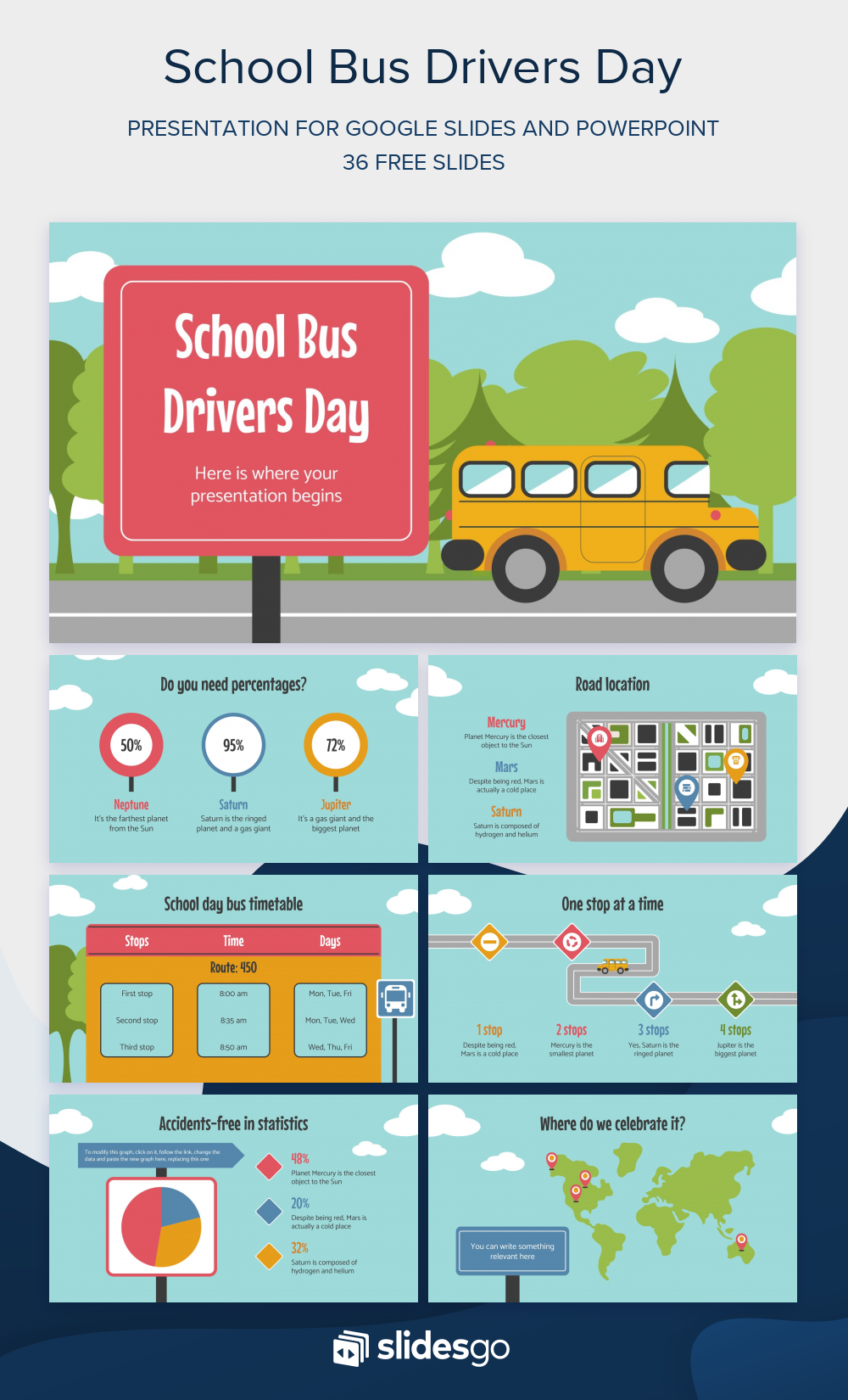 School Bus Drivers Day | Google Slides & PowerPoint theme