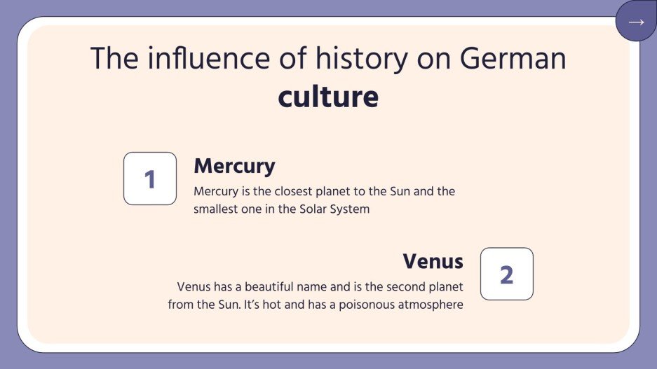 Cultural Heritage and Traditions - German | Google Slides