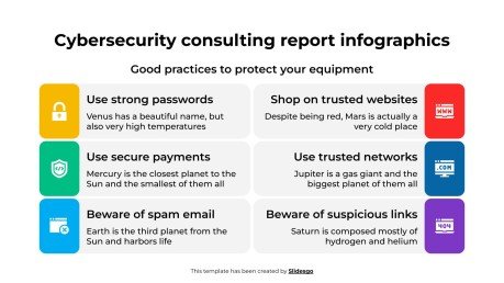 Cybersecurity Consulting Report Infographics | Google Slides