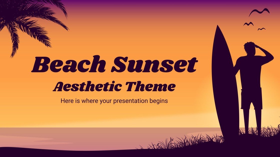 Free Sunset-themed templates for Google Slides & PowerPoint
