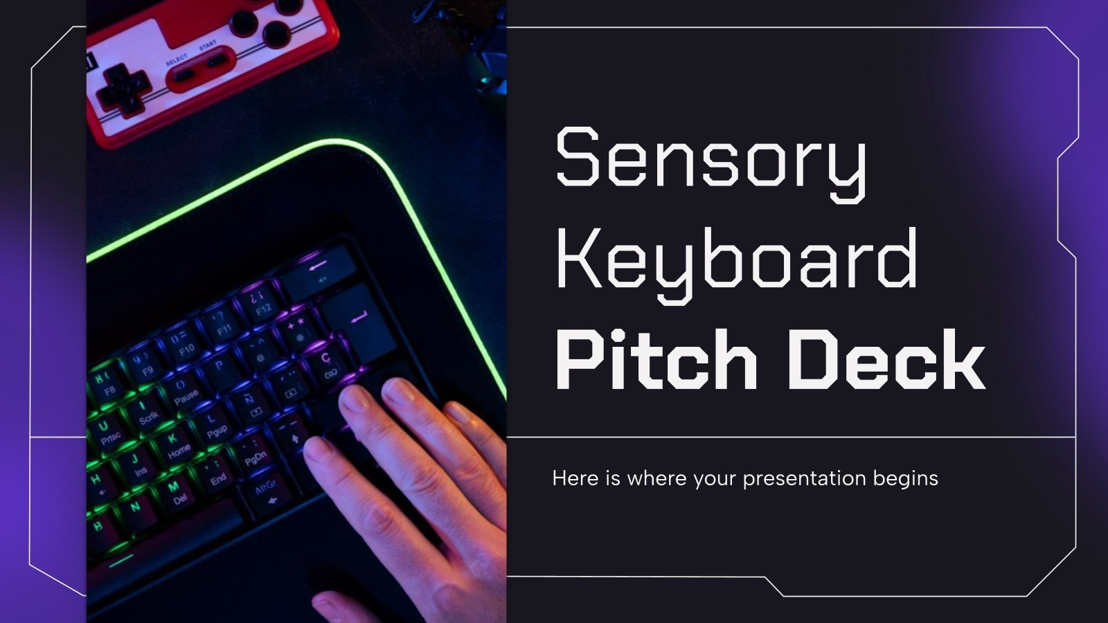 Sensory Keyboard Pitch Deck | Google Slides & PowerPoint