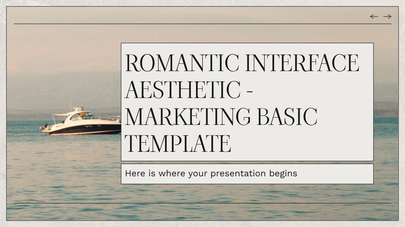 Romantic Interface Aesthetic - Marketing Basic Template