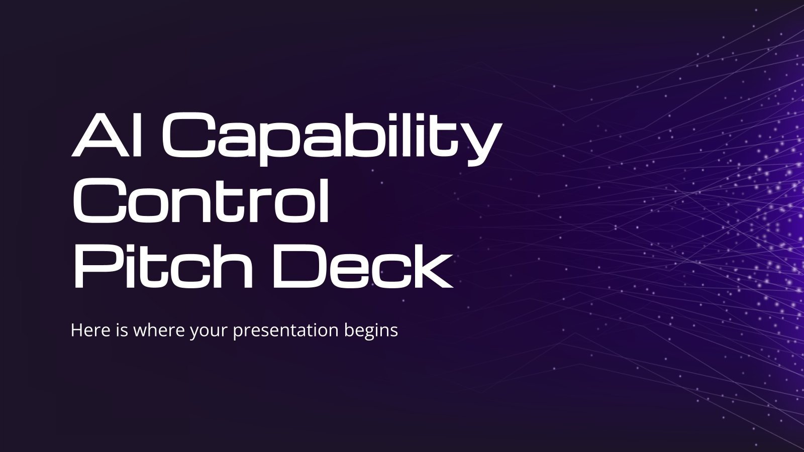 AI Capability Control Pitch Deck | Google Slides & PPT