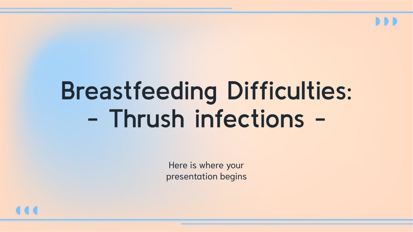 Breastfeeding Difficulties: Thrush Infections