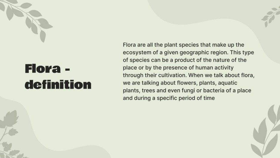 Flora and Fauna: What Are They? | Google Slides & PPT