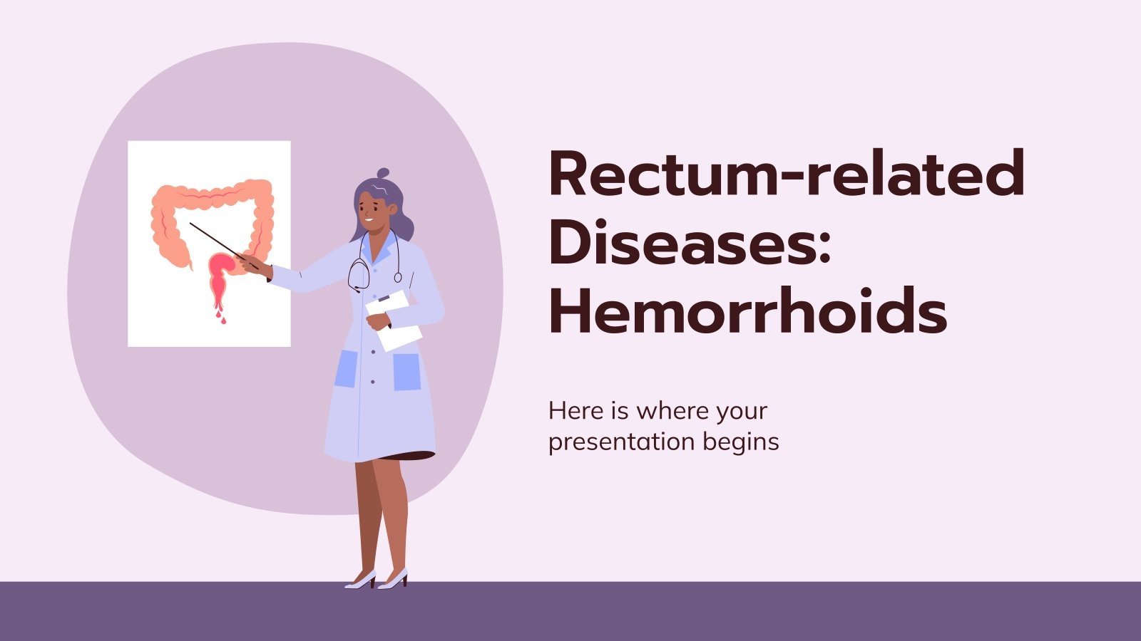 Rectum-related Diseases: Hemorrhoids | Google Slides & PPT