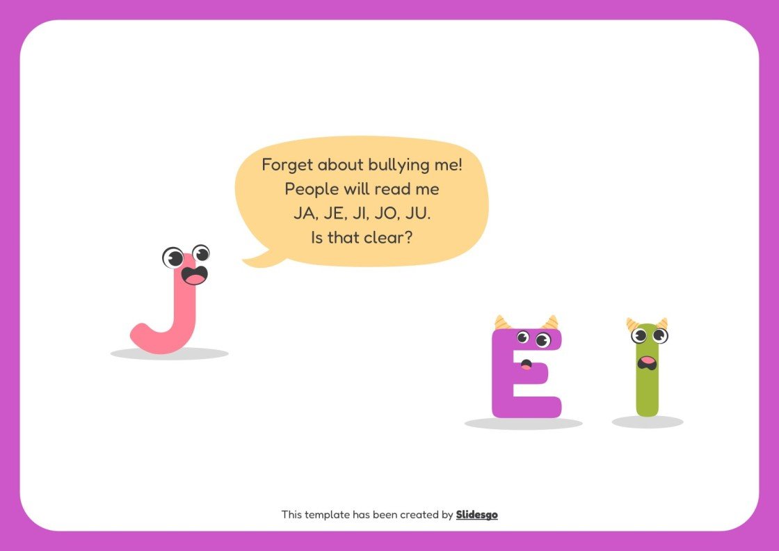 My First Letters - J - Spanish Class | Google Slides & PPT