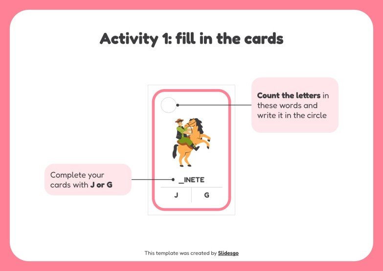 My First Letters - Hard G - Spanish Class