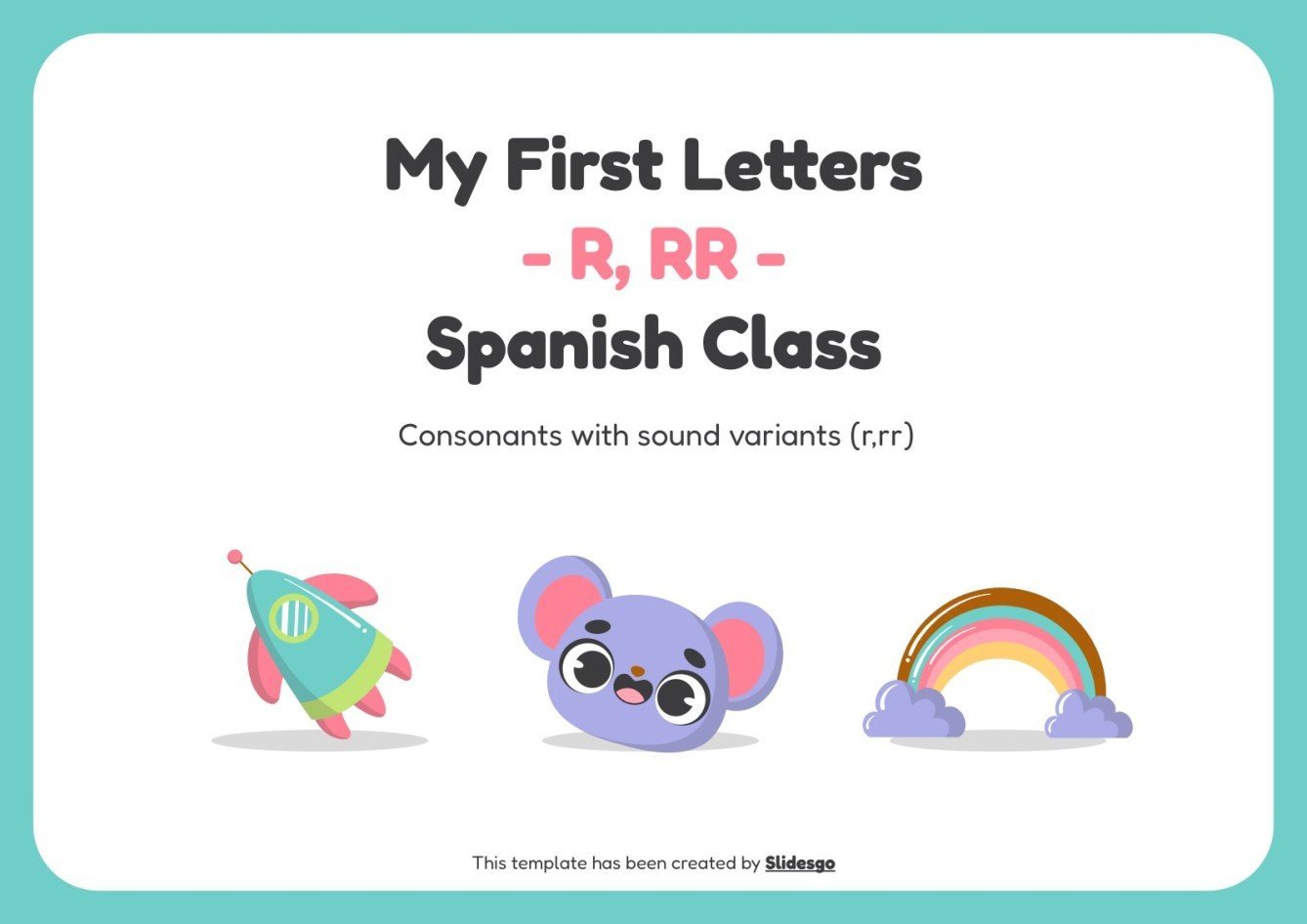 My First Letters - R, RR - Spanish Class | Google Slides