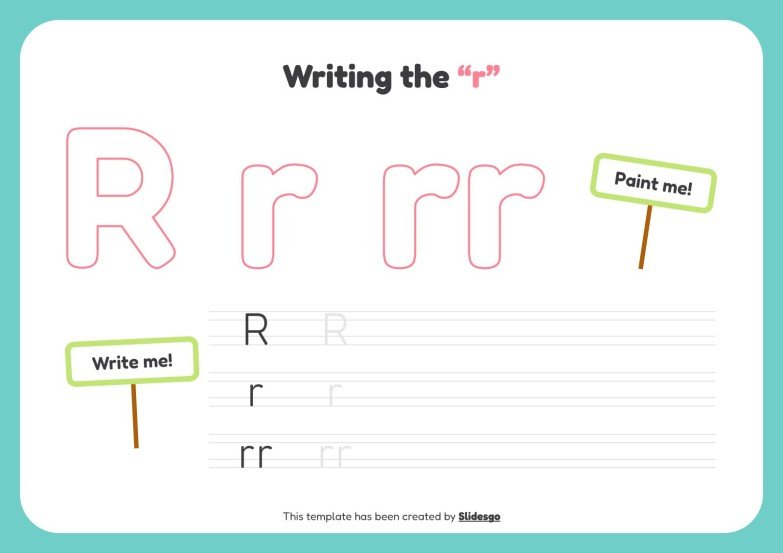 My First Letters - R, RR - Spanish Class | Google Slides