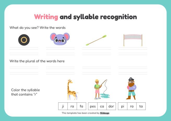 My First Letters - R, RR - Spanish Class | Google Slides