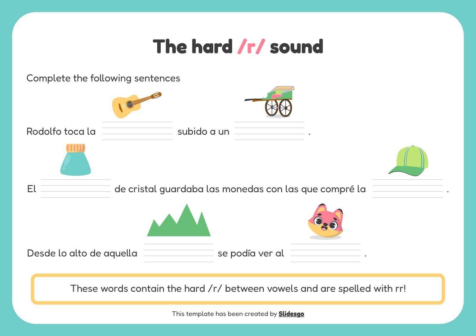 My First Letters - R, RR - Spanish Class | Google Slides