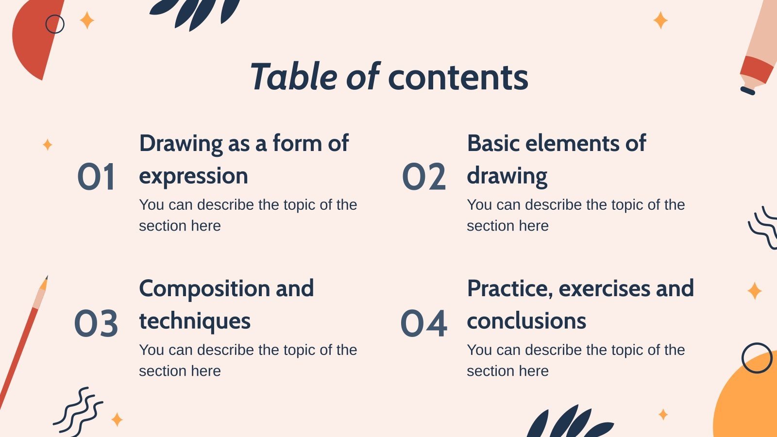 Drawing Lesson: Techniques and Composition | Google Slides
