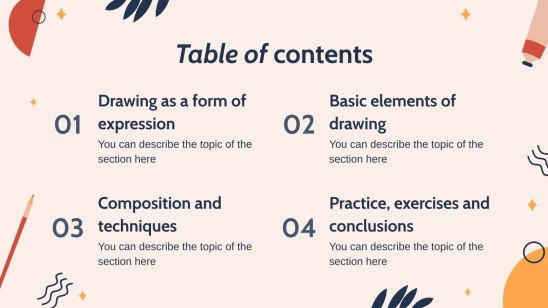 Drawing Lesson: Techniques and Composition | Google Slides