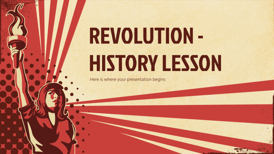 Revolution - History Lesson Google Slides and PPT template