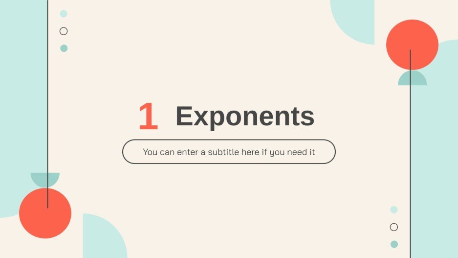 Exponents and Scientific Notation - Mathematics