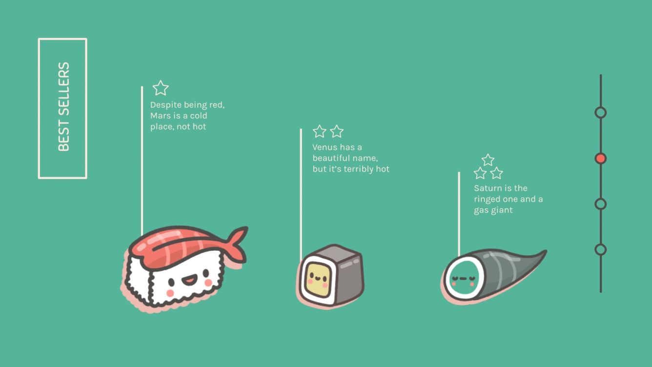 Kawaii Sushi Company Google Slides and PowerPoint Template