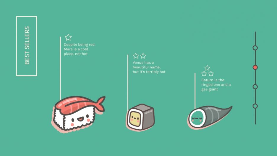 Kawaii Sushi Company Google Slides and PowerPoint Template