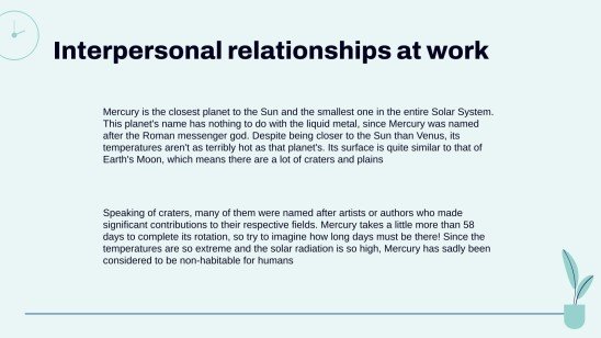 Interpersonal Relationships at Work | Google Slides & PPT